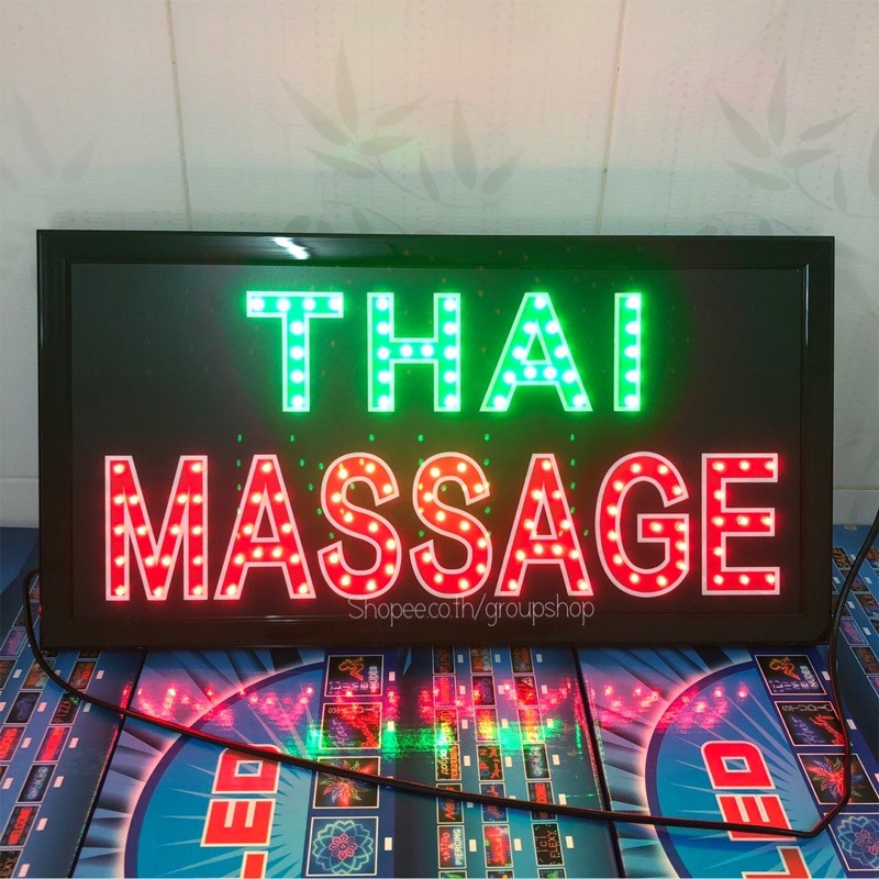 Led Sign Finished Light massage Shop Sign-Thai-massage | Shopee Malaysia