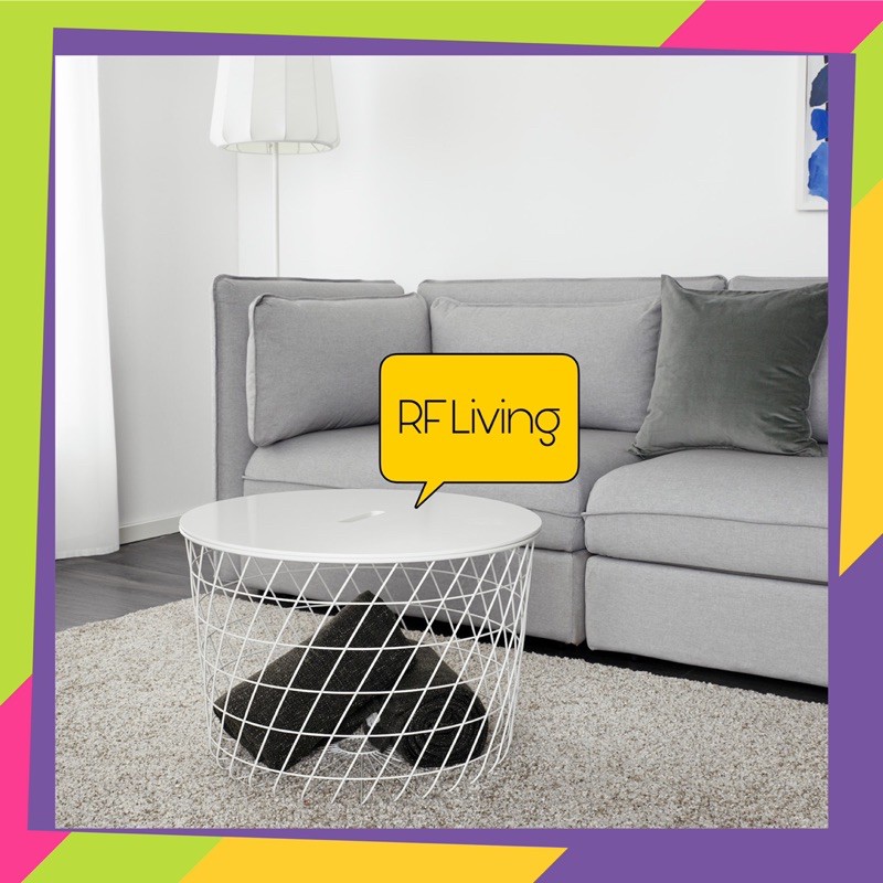 RF Living Modern Storage Table Metal Wire Coffee Table Home Living (Big ...