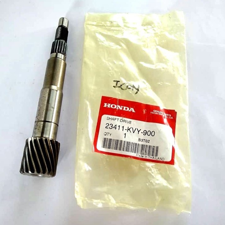 HONDA ICON CLICK SPACY REAR PULLEY SHAFT 18T ORIGINAL (23411-KVY-900 ...