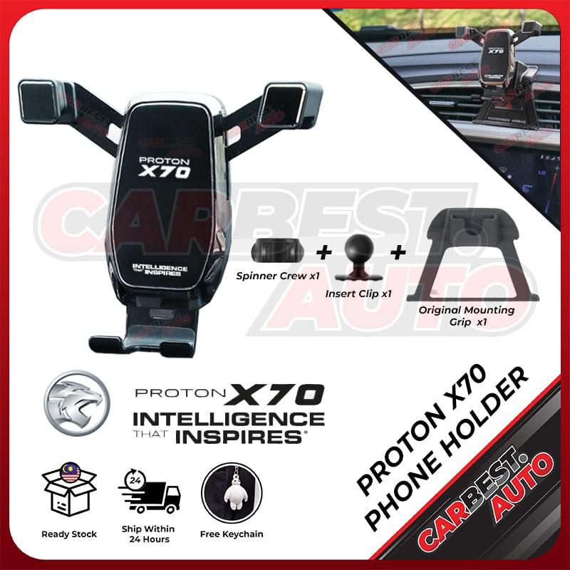 [NEW] Proton X70 Logo Phone Holder Accessories Custom Fit Gravity ...