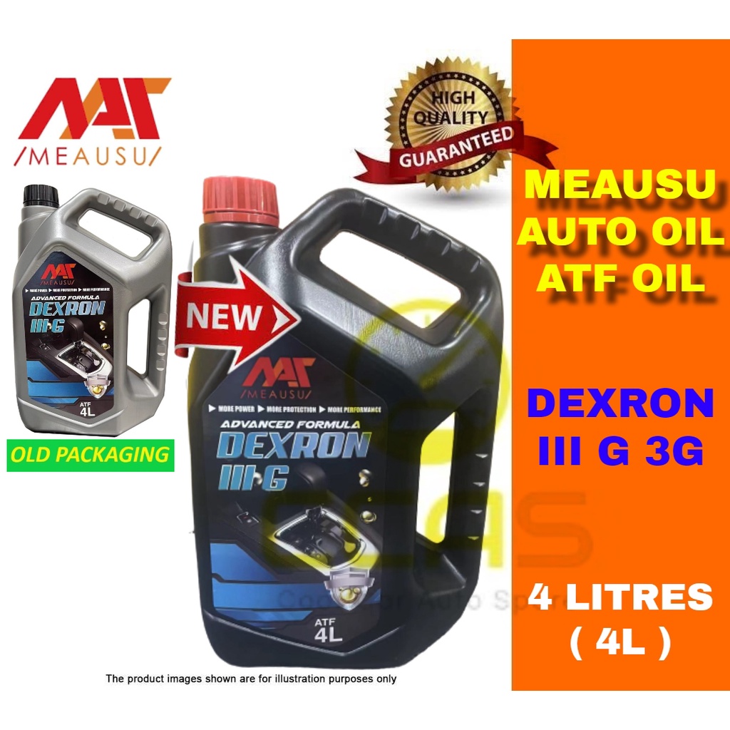 Meausu ATF Dexron III G 3G 4L - Auto Transmission Fluid Gear Oil 4Litres | Shopee Malaysia