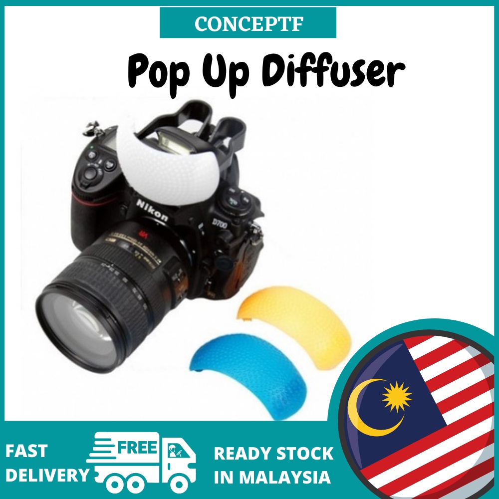 🔥Ready Stock🔥Pop Up Diffuser (3 Dome Color) Canon: 30D,40D, 50D,7D ...