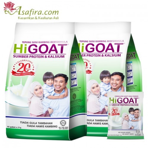Higoat Goat's Milk Powder (15 Sachets x 21gm) - 2 Pack | Shopee Malaysia