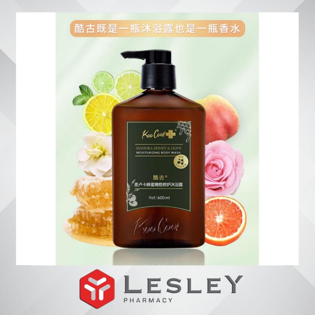 KOO COOL+ MANUKA HONEY & OLIVE MOISTURISING BODY WASH 600ML | Shopee ...