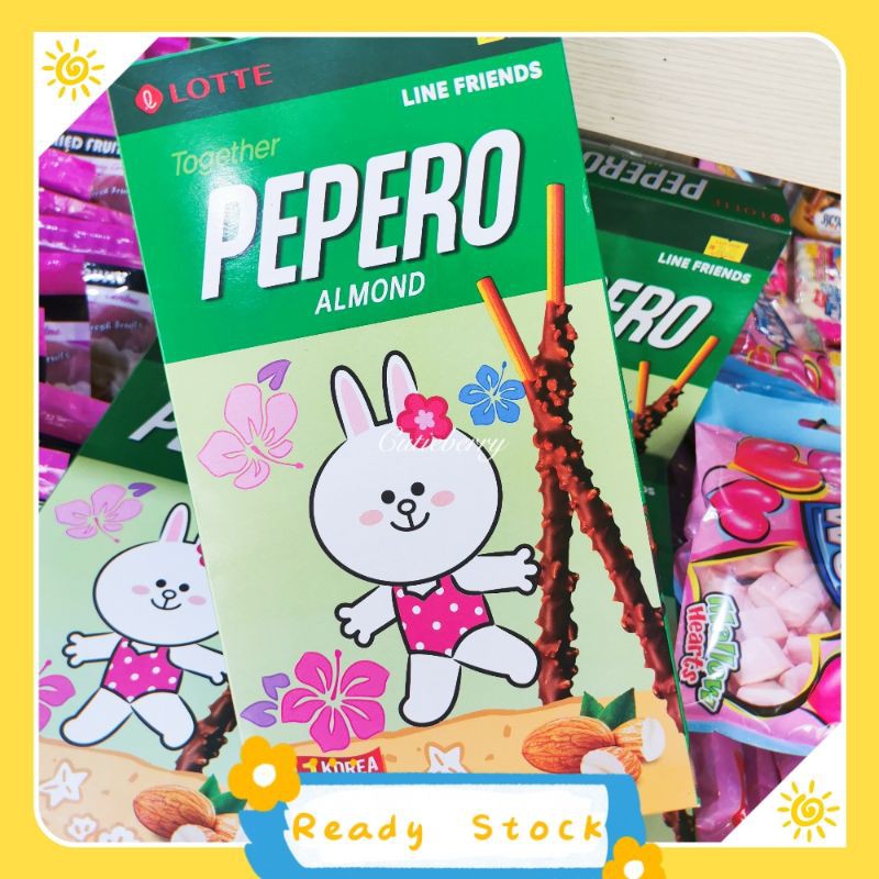 【FAST SHIPPING】 LOTTE PEPERO ALMOND PEPERO ALMOND BIG PACK 32G x 8 ...
