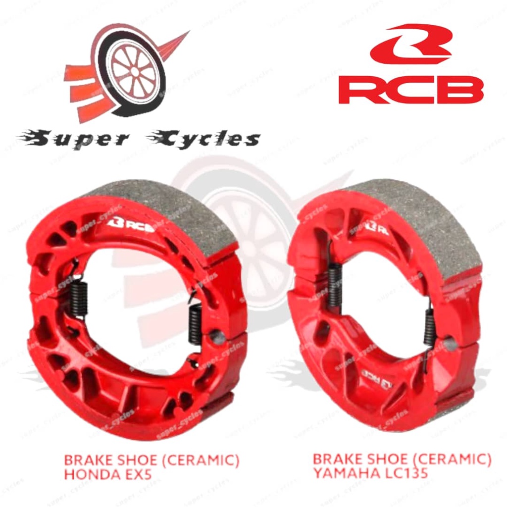 RACING BOY RCB BRAKE SHOE (CERAMIC) HONDA EX5 / YAMAHA LC135 | Shopee ...