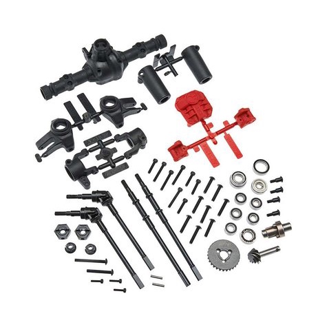 Axial AR44 Complete Locked Axle Set (Build Front or Rear) AXI31438 ...