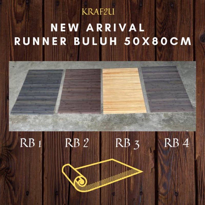 Runner Meja Buluh / Bamboo Table Runner(50x80cm) | Shopee Malaysia