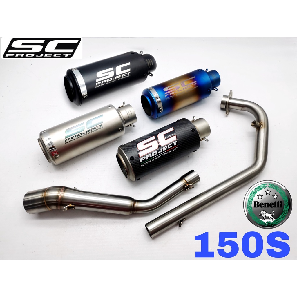 SC Project Exhaust Benelli 150S Ekzos Tabung Power Boom Stainless Steel ...