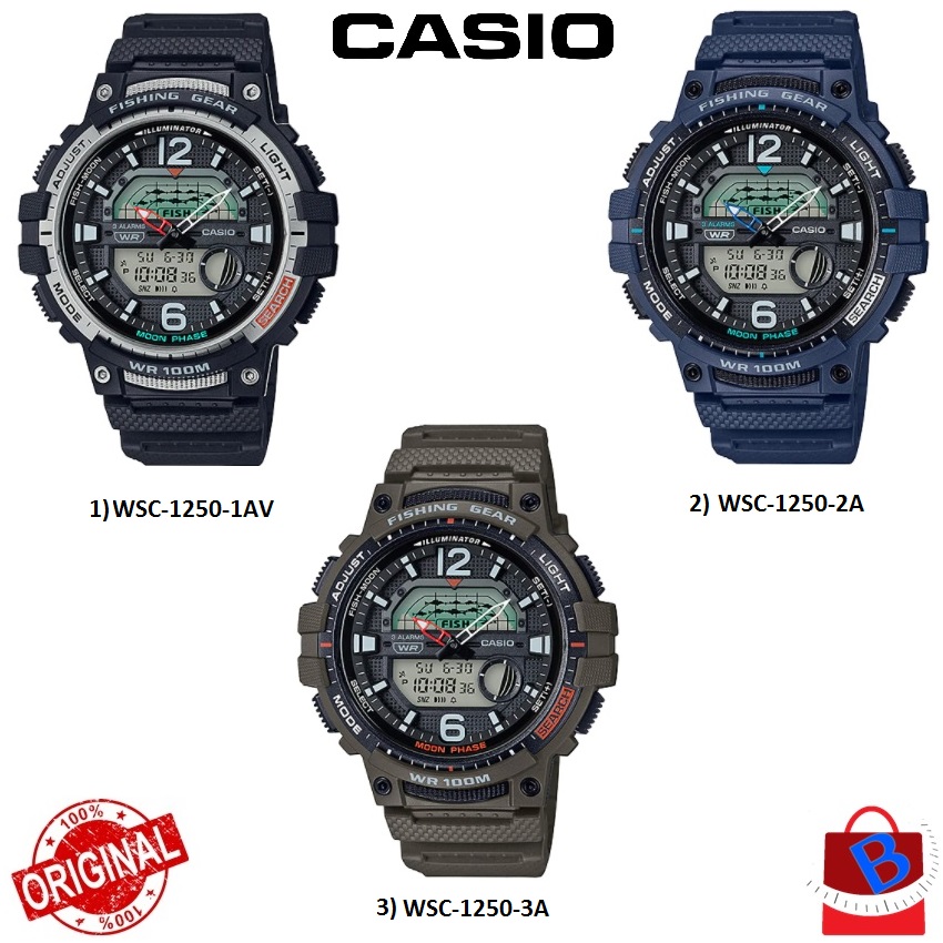 Jam Tangan Lelaki CASIO WSC-1250H Series Original & Genuine | Shopee ...