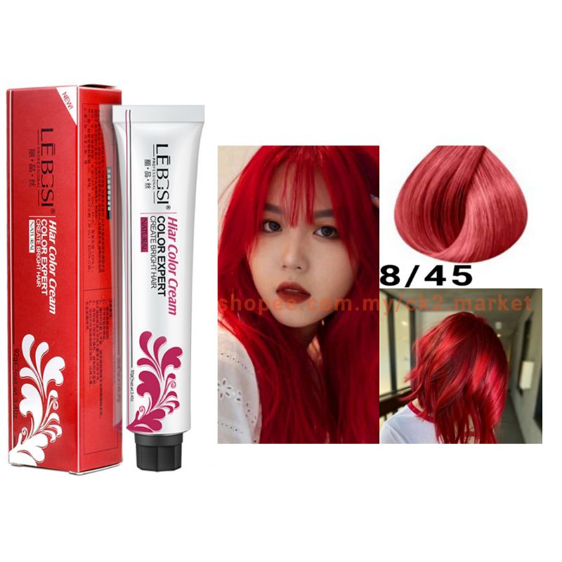 🔥READY STOCK🔥8/45 FASION DAZZLE REDProfession Taiwanese Hair Dye Color ...