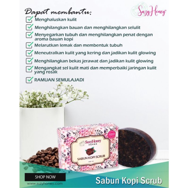 🔥SABUN KOPI SCRUB🔥hilangkan selulit, bau badan, haluskan kulit ...
