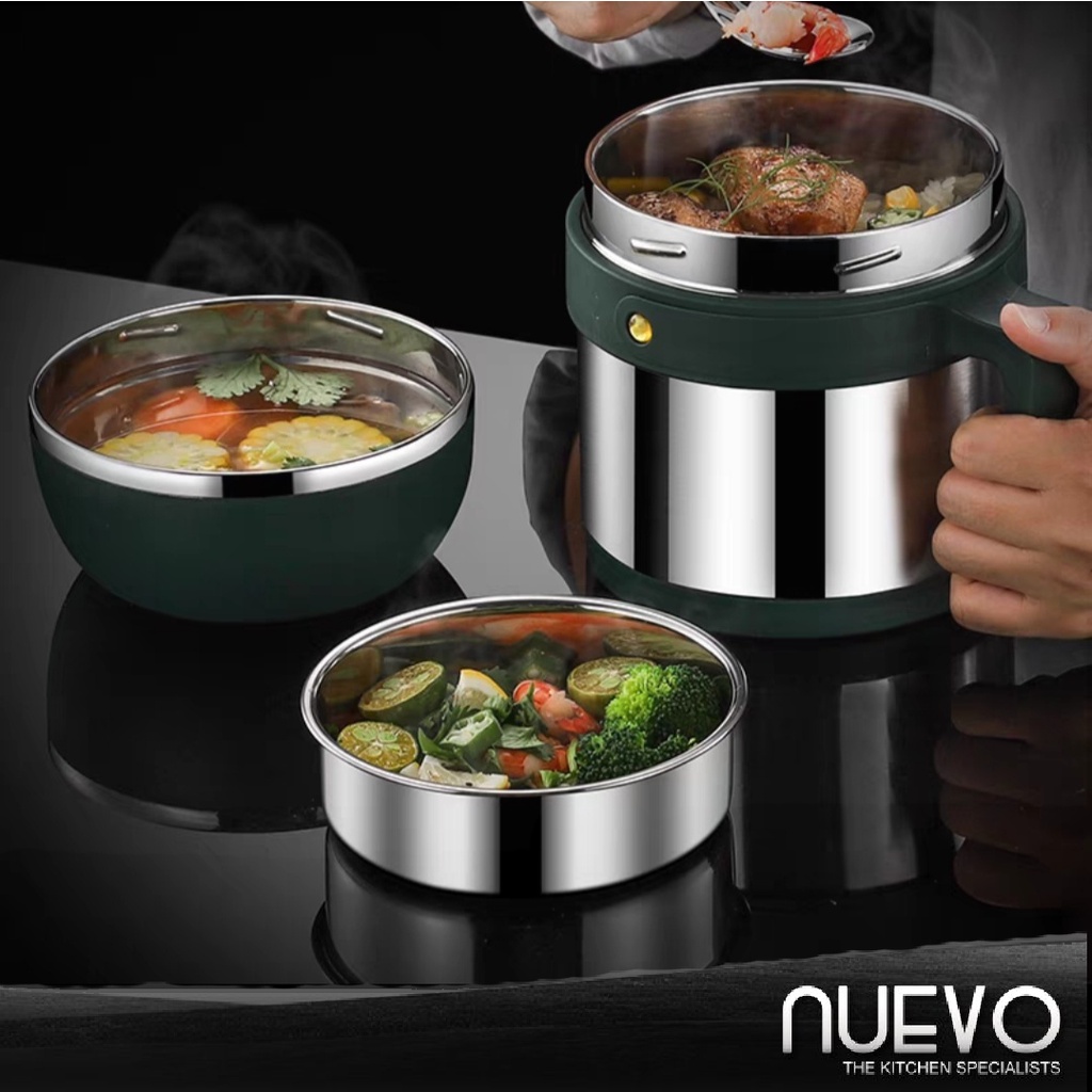 [ 1.5L ] Multifunction Double Layer Heat Insulation Lunch Box Food Cup ...