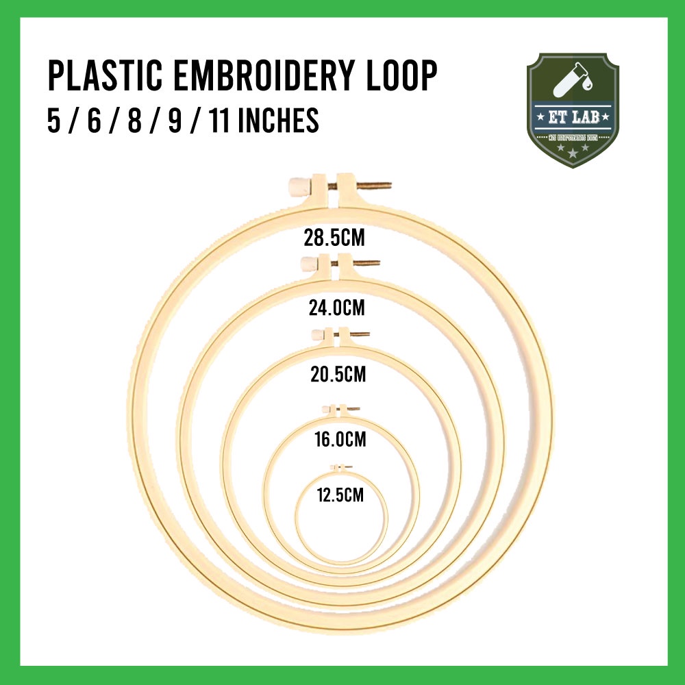 Plastic Embroidery Hoop Bamboo Colour Loop /Cross Stitch Ring / Ram ...