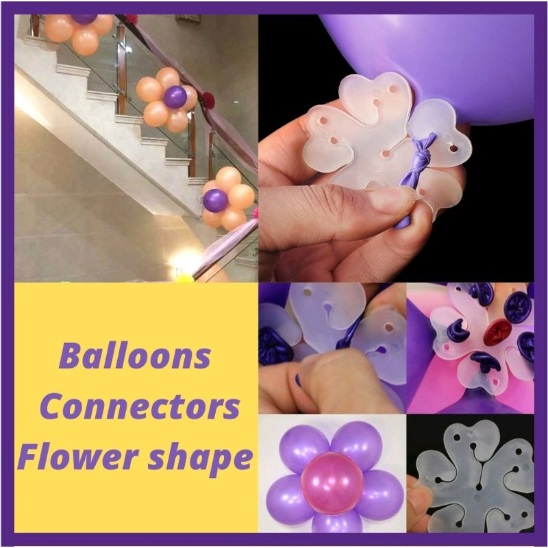 🇲🇾 Balloon connector flower shape pencantum belon bentuk bunga | Shopee ...