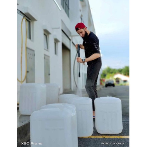 Tong air 35 liter terpakai RM10, Jerry can used, bekas minuman, food ...