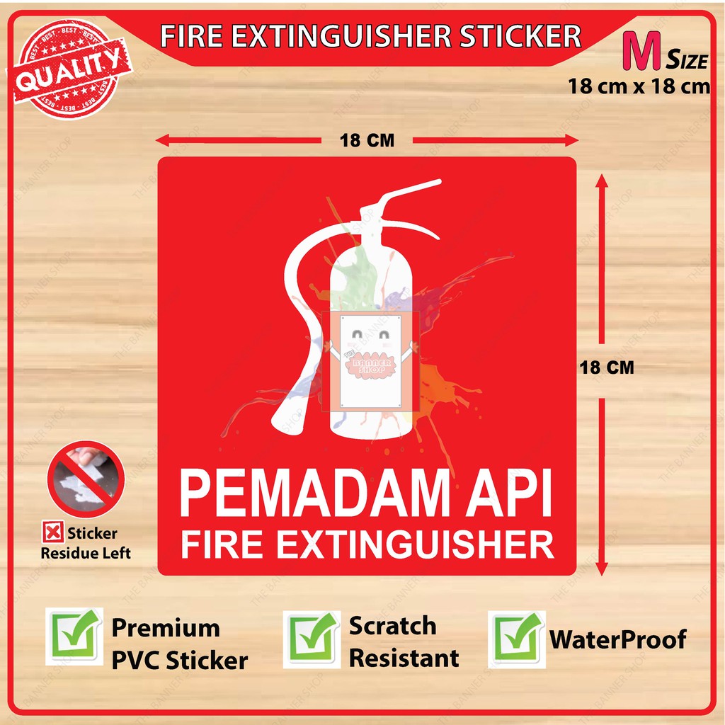 Fire Hose / Fire Extinguisher PVC Sticker | Shopee Malaysia