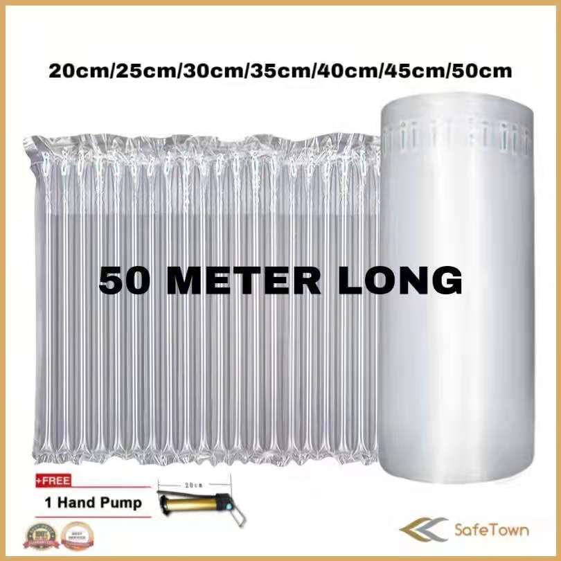 SafeTown Inflatable Air Packaging Protective Bubble Wrap-50Meter X 15 ...