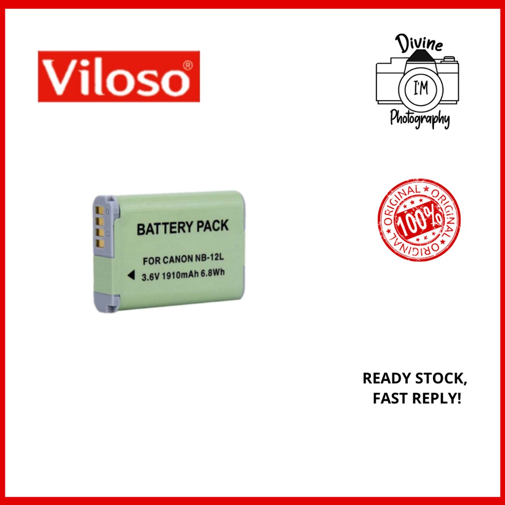 Viloso NB-12L Battery Pack For Canon | Shopee Malaysia