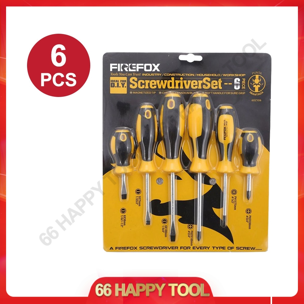 66 Happy Tool DIY High Quality Easy Use Screw Driver Set (6 Pcs ...