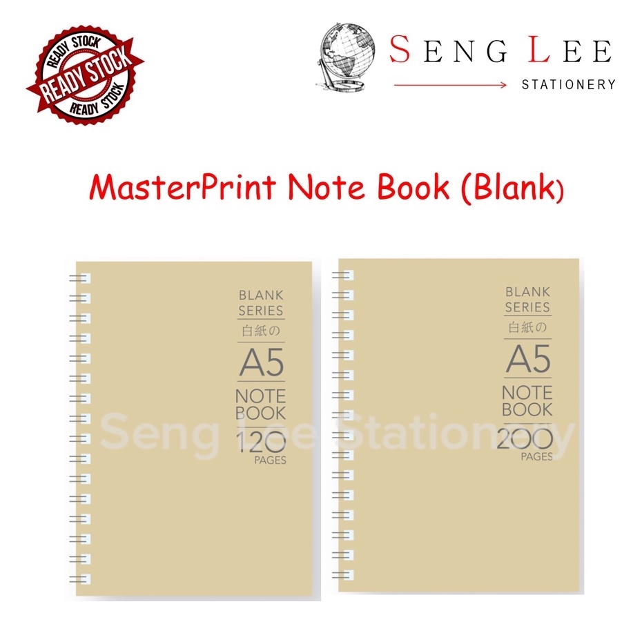Masterprint Note Book (Blank Series) A5 | Shopee Malaysia