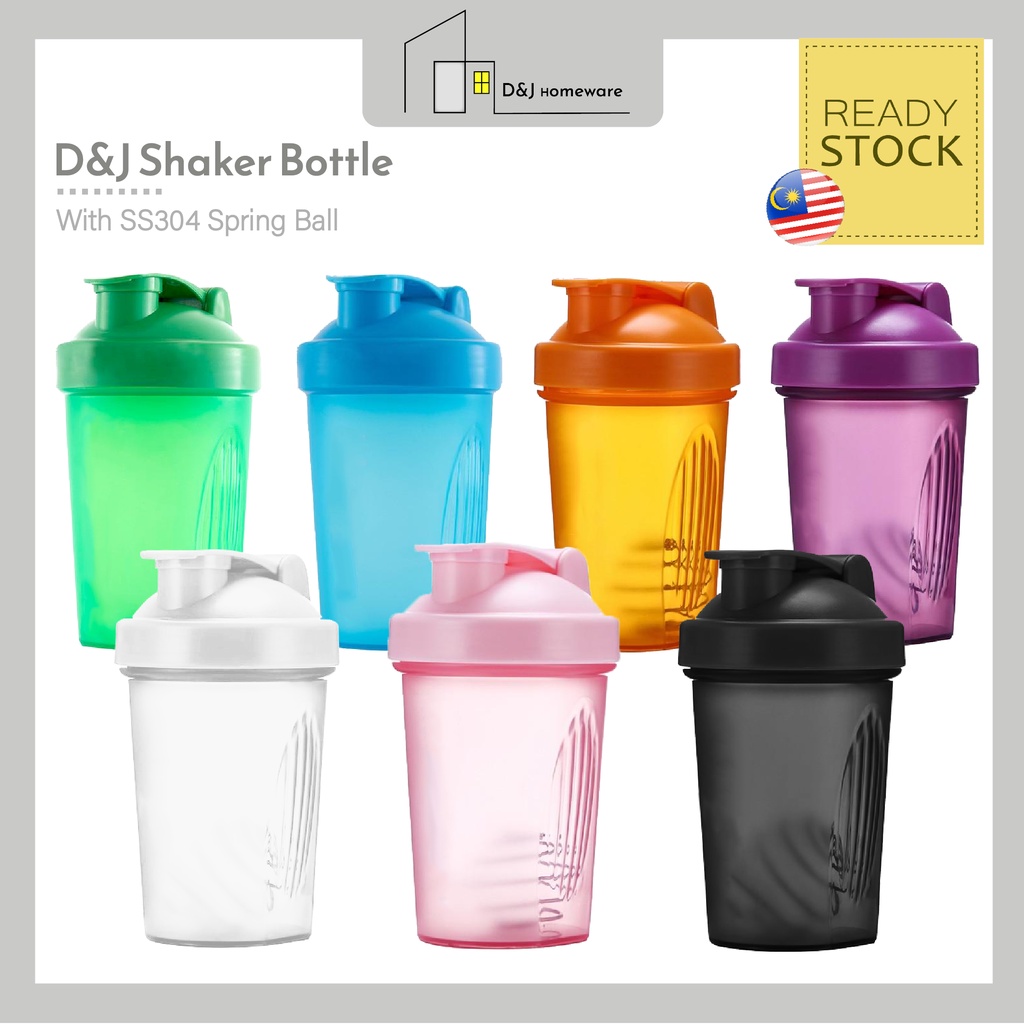 Protein Shaker Bottle /Beaker with Stainless Steel Spring Ball / No ...