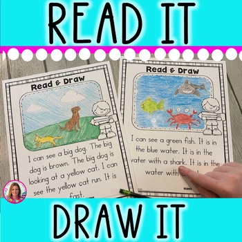 *Printable*I Can Read It, I Can Draw It! Reading Comprehension Passages ...