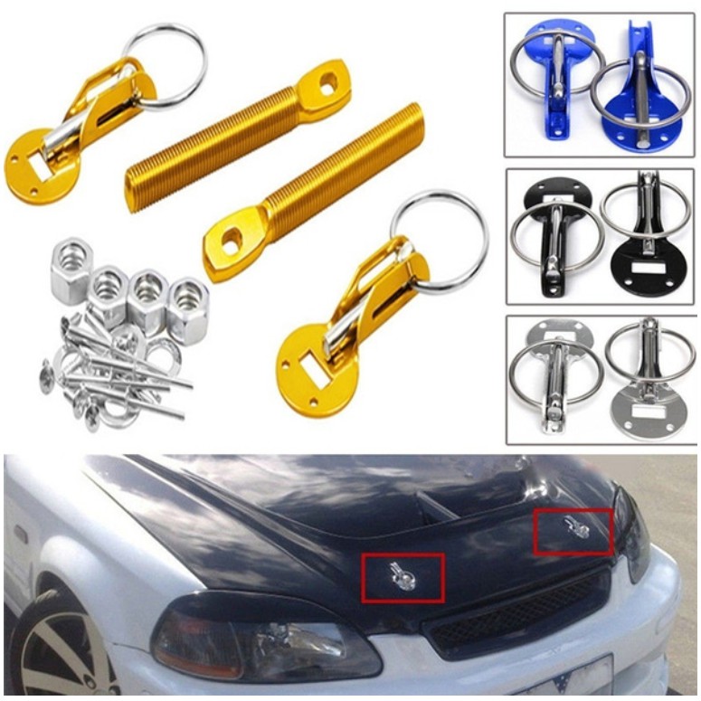 Universal Car Bonnet Hood Pin Lock Car Hood Latch Catch waja wira ...