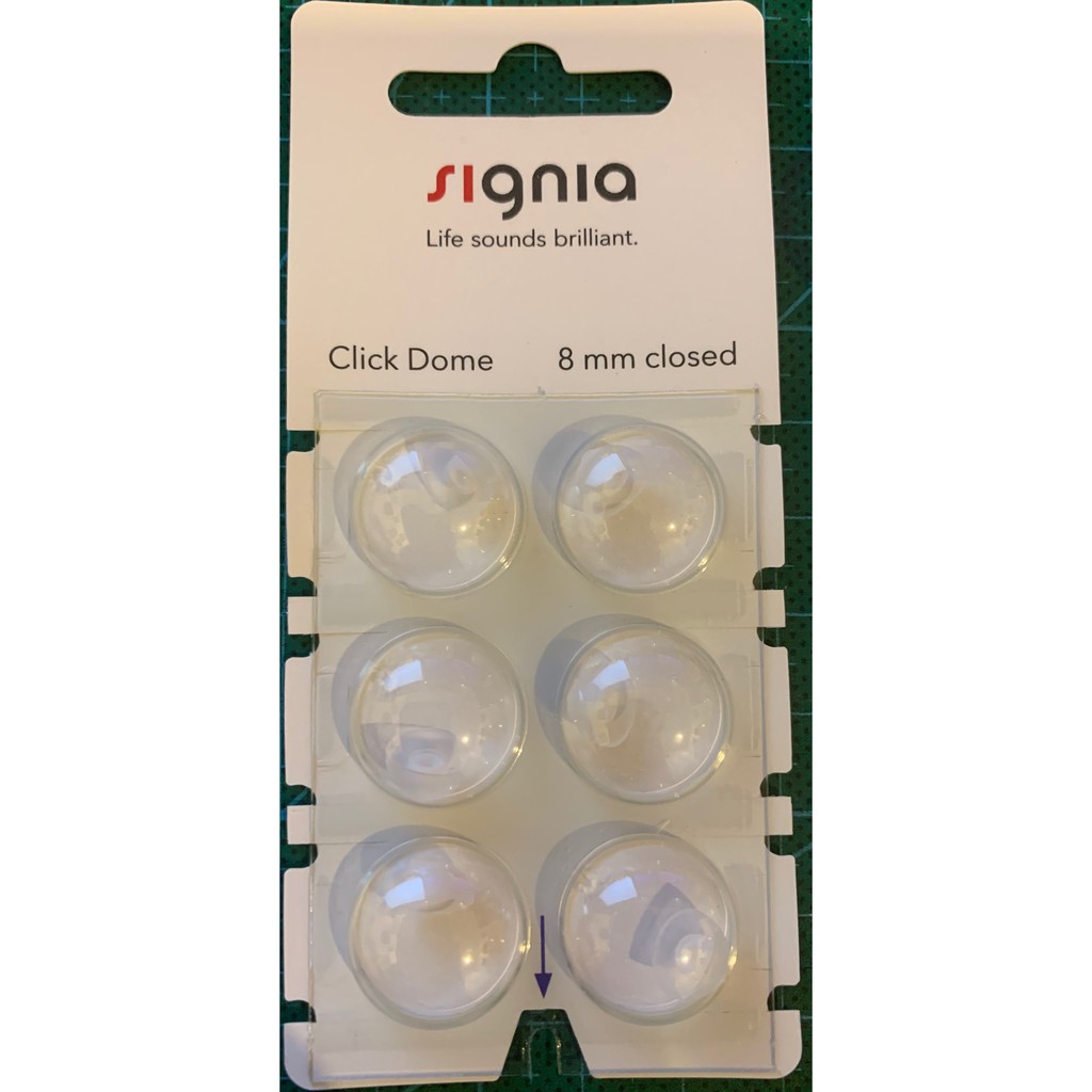 Signia Siemens 8mm Closed Click Domes for hearing aids (Pack of 6 ...