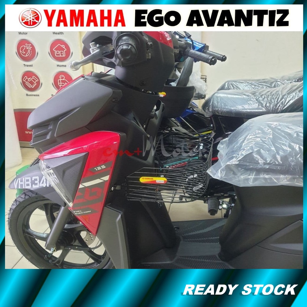 Yamaha Ego Avantiz Skuter Basket Besi/PVC Bakul Raga Kualiti Motosikal ...
