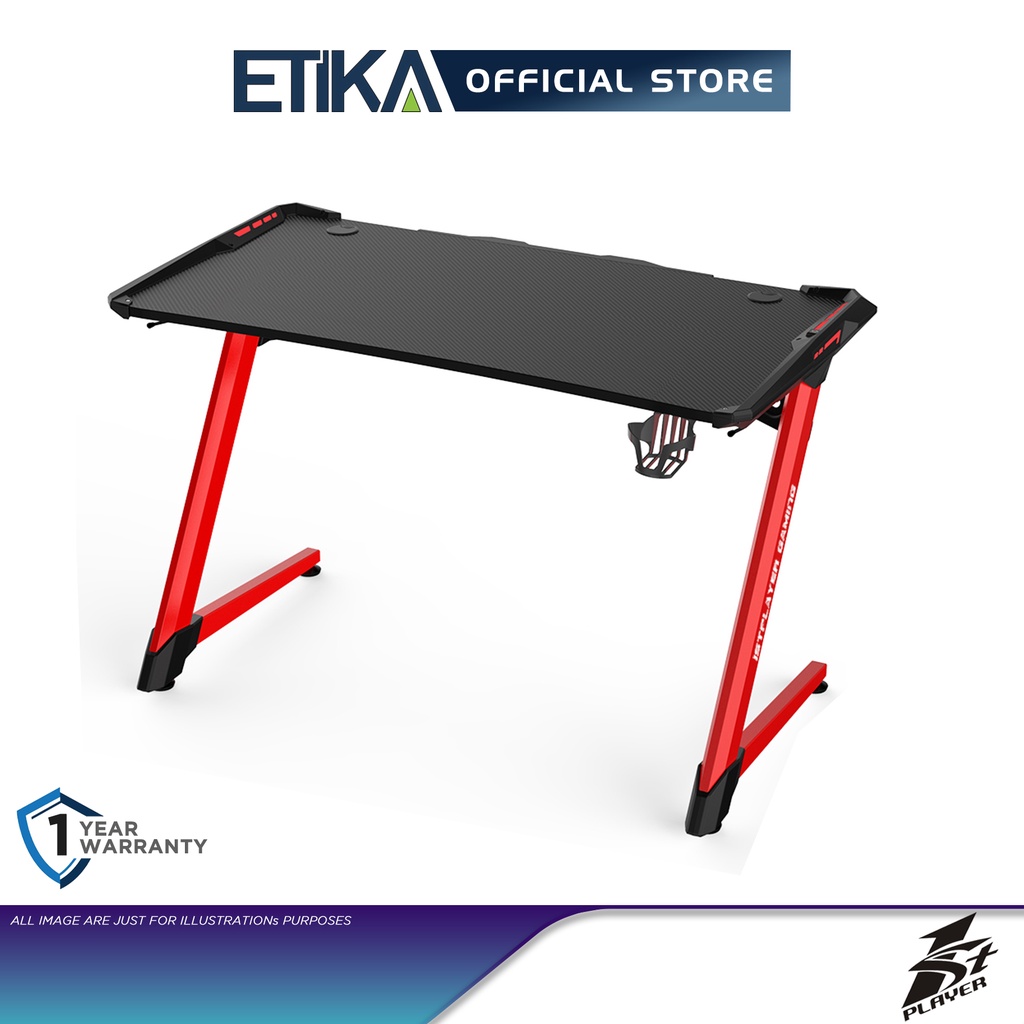 1st Player GT1 V2.0 | Gaming Table Desk | Dimension 120 x 64 x 77 cm ...