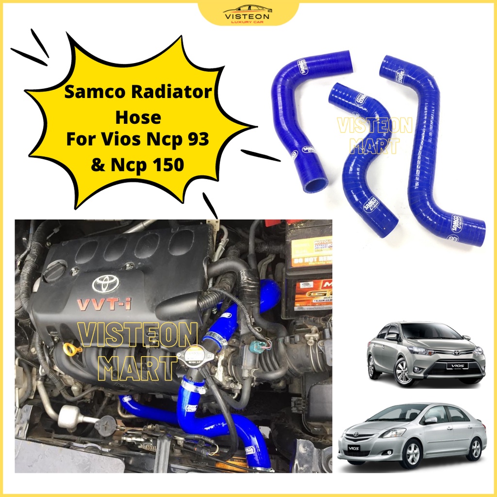 Samco Radiator Hose for Vios NCP 93, NCP 150 | Shopee Malaysia