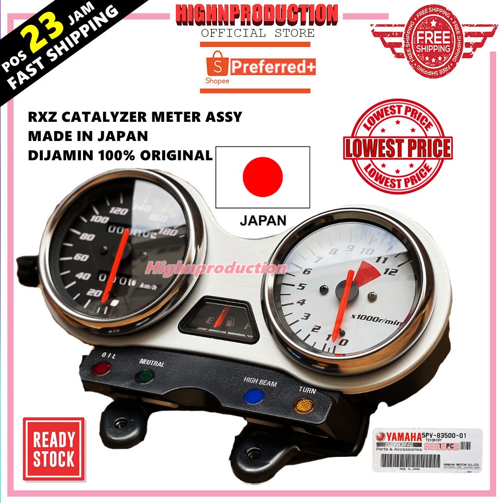 RXZ METER RXZ CATALYZER SPEEDOMETER RXZ 5PV METER ASSY [MADE IN JAPAN ...