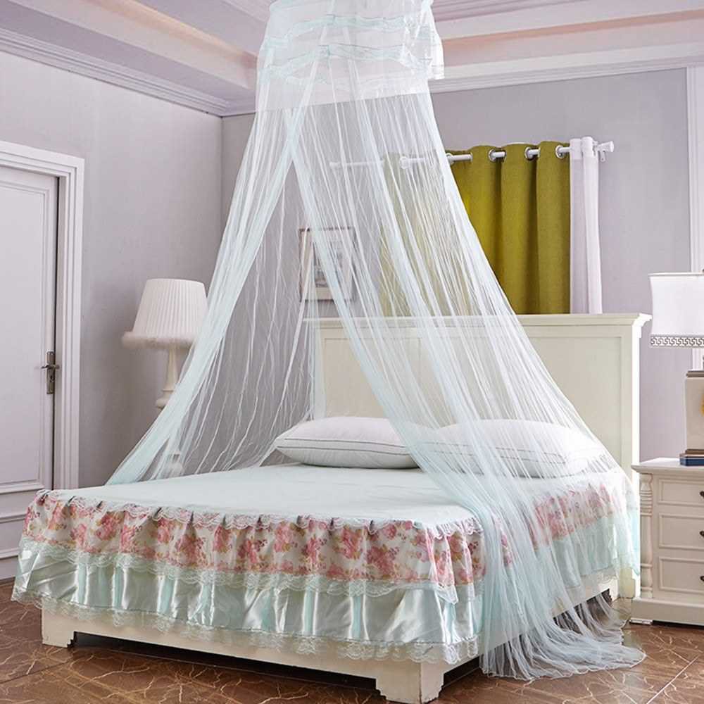 Mosquito Bed Net Bed Canopy Curtain Netting Bed Canopy Circular Curtain ...