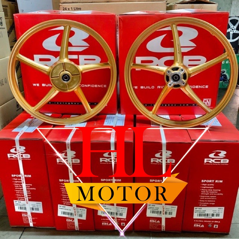 RCB SP 522 ( BLACK / GOLD)100% ORIGINAL SP522 Y15ZR Y16ZR Y15 Y16 Y R C ...