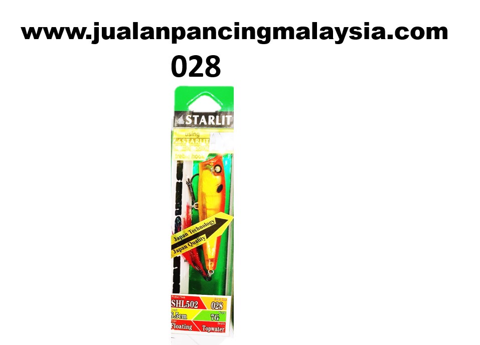 Starlit Popper 3DS SHL502 6.5cm / 7g / Floating / Top water Lure 4D ...