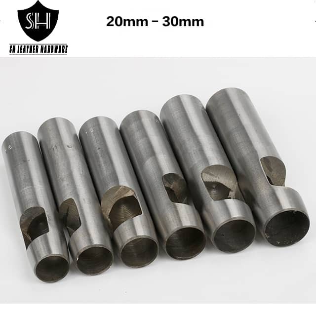 New Round Hollow Punch Set Hand Tools Hole Punching Leather Gasket ...