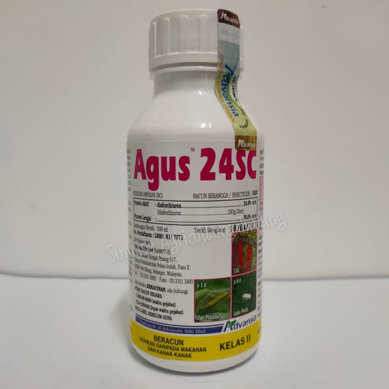 500ml Agus 24SC / R.Serangga / Advansia / diafenthiuron 24% / Cili ...