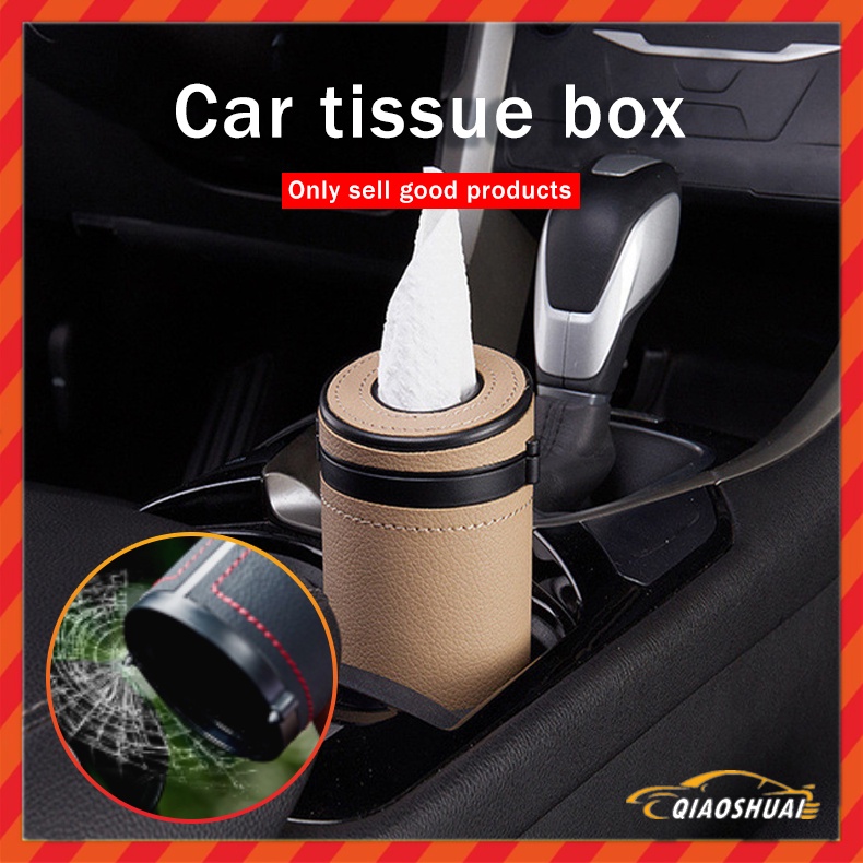 1 Pcs Creative Car Tissue Box General Auto Round Paper Tube Safety ...
