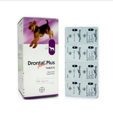 Drontal Plus Flavour for dog deworm (1tablets) | Shopee Malaysia