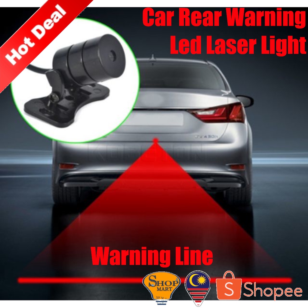 Car Led Warning Light Front Rear Bumper Warning Laser Led Lights Brake ...