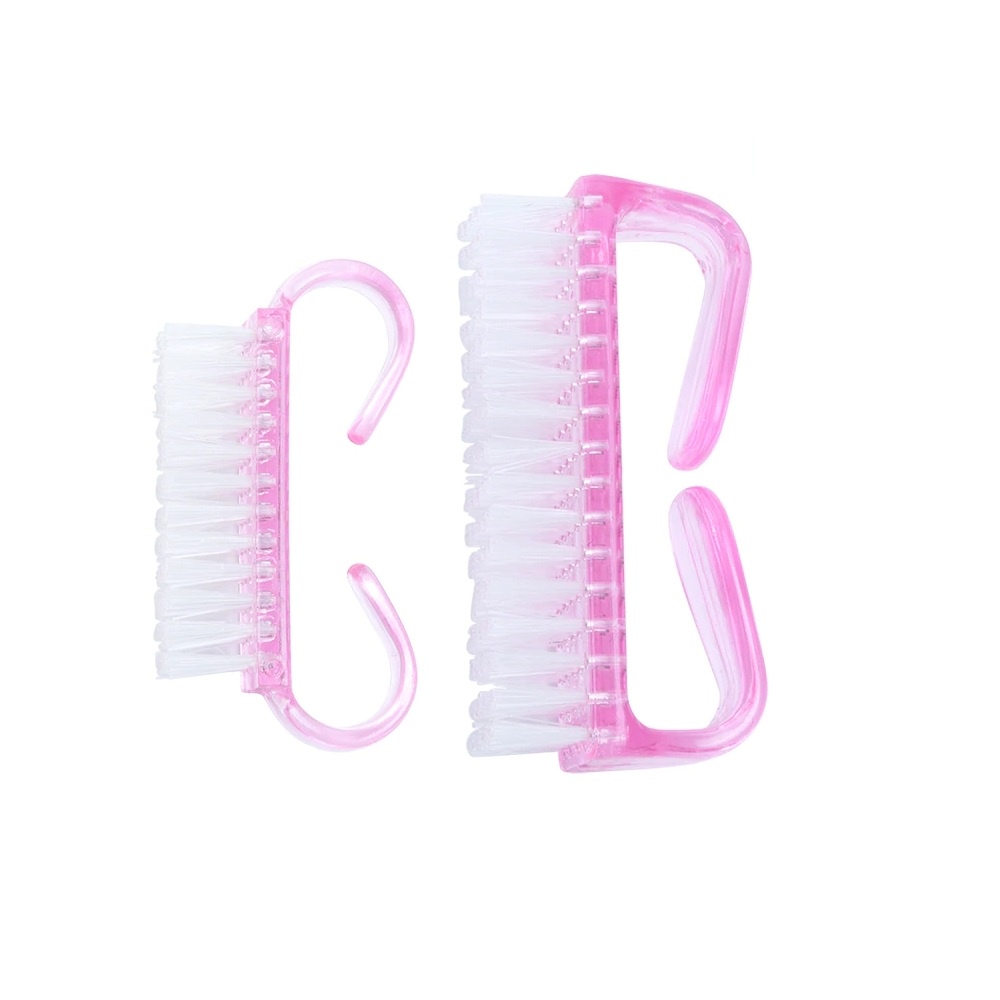 Plastic Manicure Pedicure Brush Nail Cleaning Tools Soft Remove Dust ...