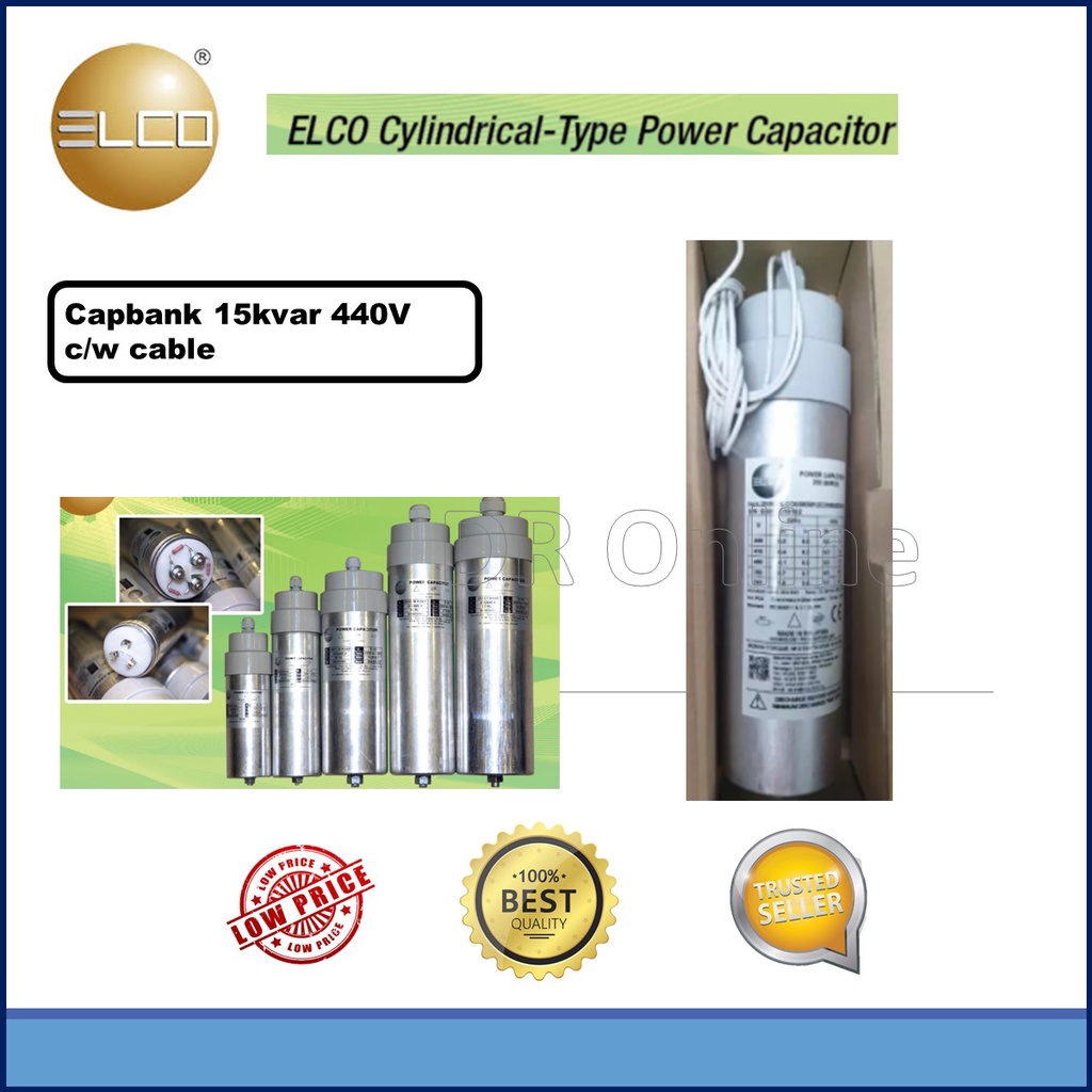 ELCO Power Capacitor bank Cylinder Type 10kvar/15kvar/20kvar/25kvar ...