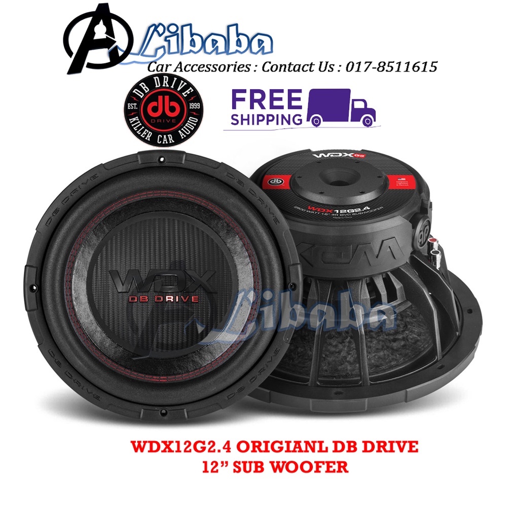 [ORIGINAL] WDX12G2.4 DB DRIVE 12" DOUBLE COIL DOUBLE MAGNET WOOFER ...