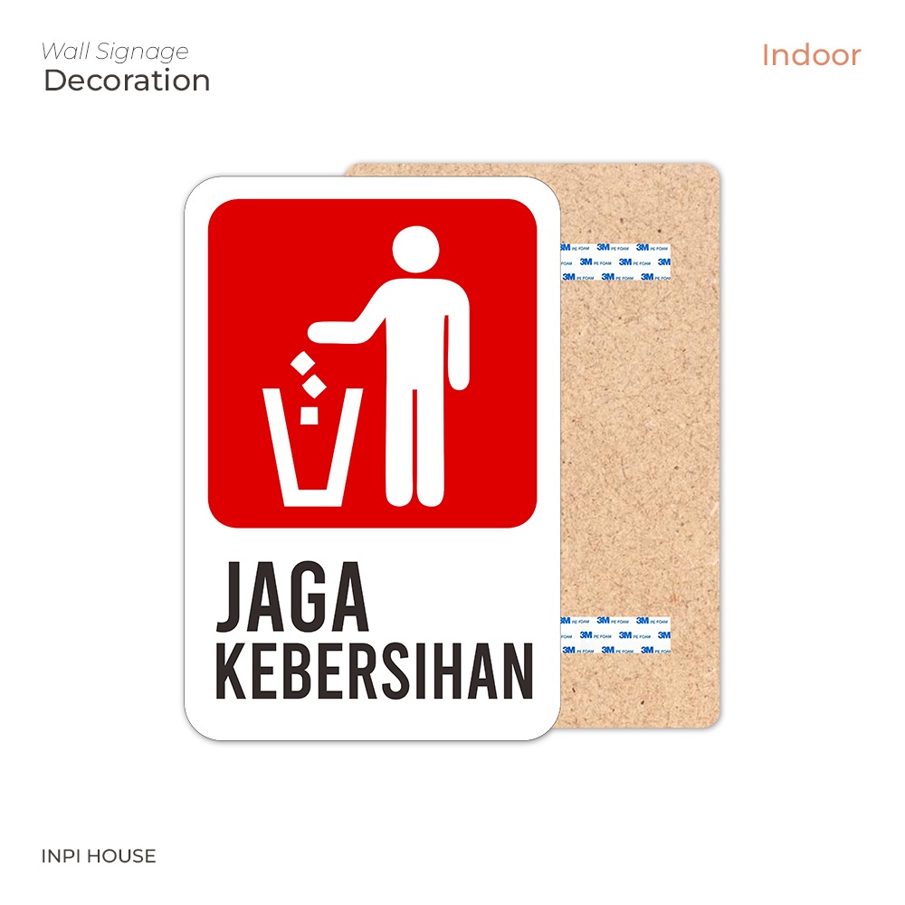 Clean guard sign board - keep clean wall decor - cafe decoration ...