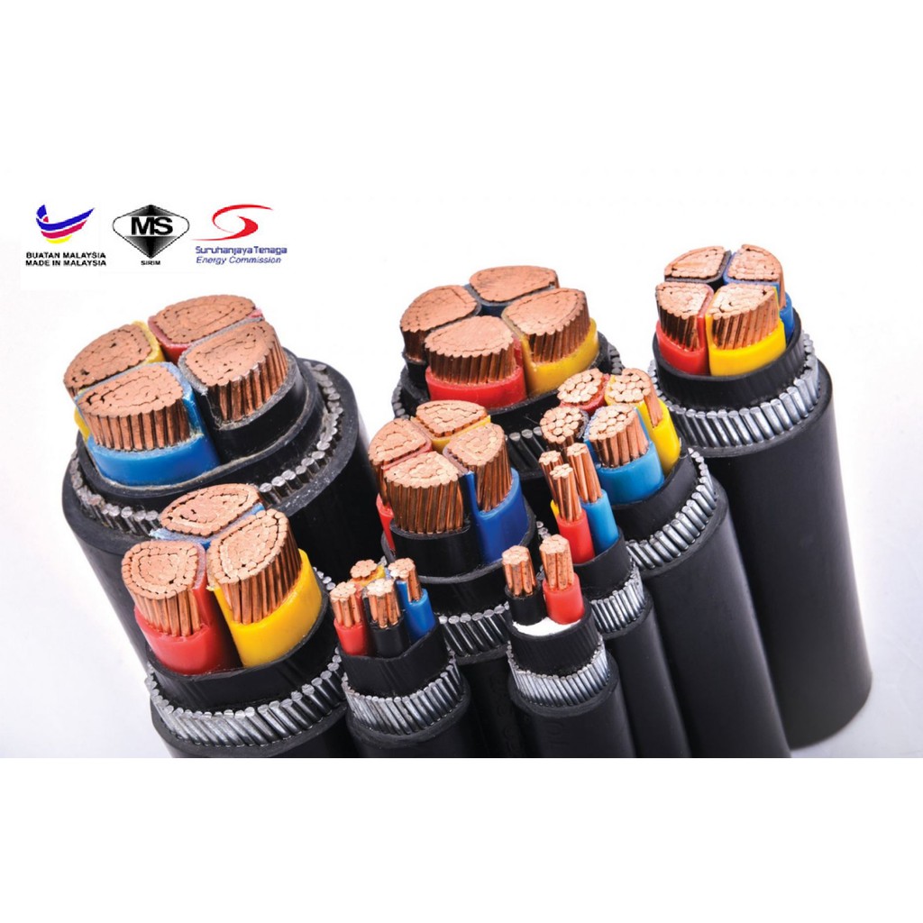 [READY STOCK] 16mm x 4C Armoured Cable / Underground Cable 100% Pure ...