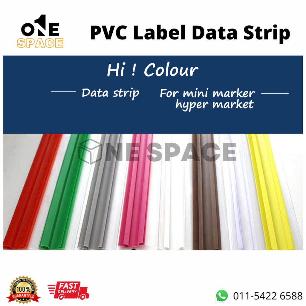 One Space PVC Label Harga data strip Rak Mini Market Hyper Market Super Market | Shopee Malaysia