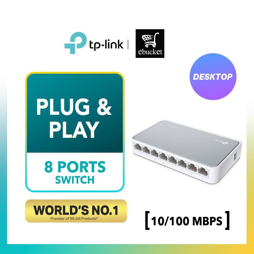 TP-Link TL-SF1008D : 8-Port TL-SF1005D 5-Port 10/100Mbps Desktop ...