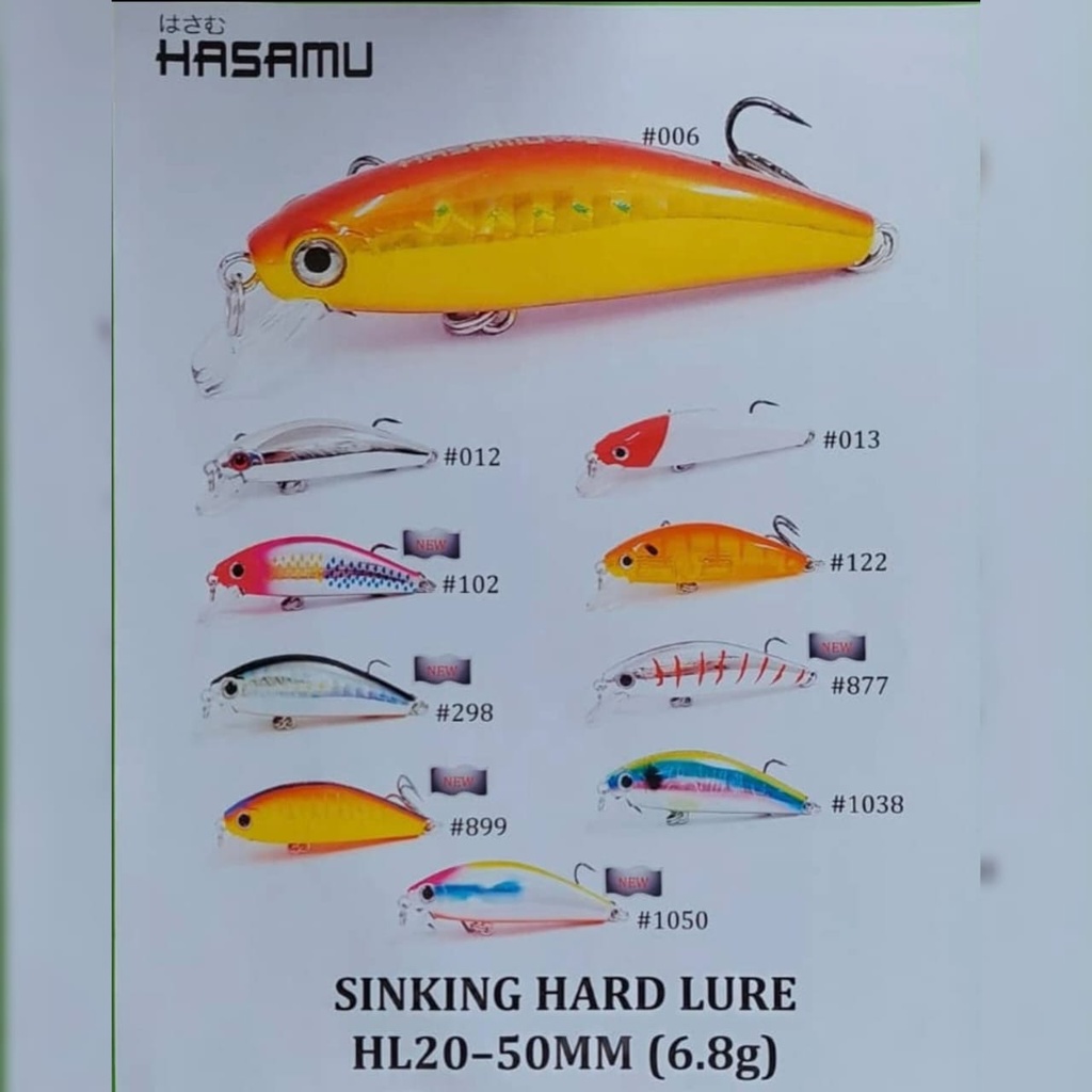 HASAMU HL20 50MM 6.8G HARD LURE (SAVIOR) | Shopee Malaysia