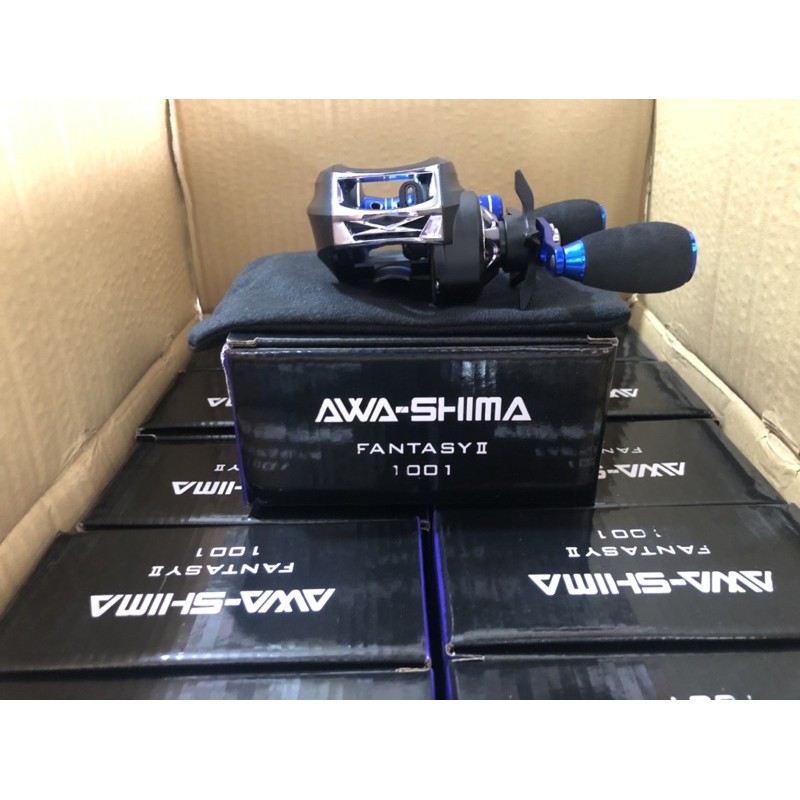 AWA-SHIMA FANTASY 1001 ll BAIT CAST FISHING REEL CASTING REEL 2 (BLUE ...